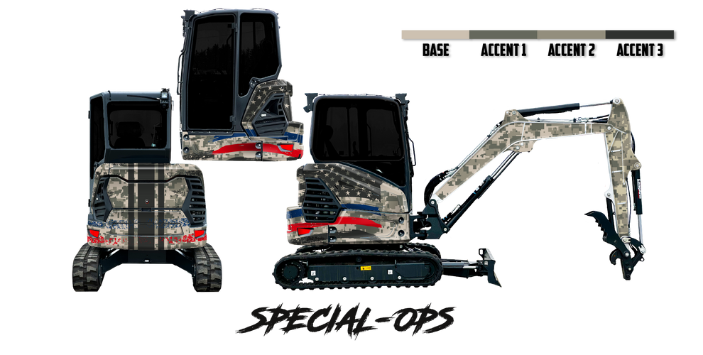 Bobcat E32 R2-Series Wrap Kits – Dirty Graphix
