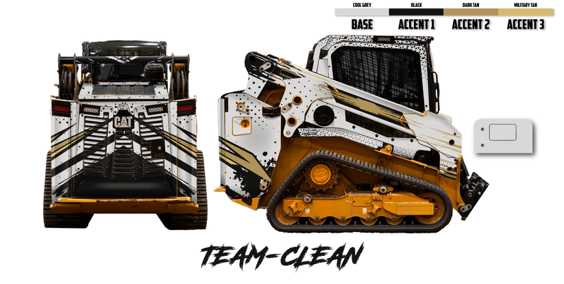 CAT 255 Wrap Kit | Custom Skid Steer Graphics – Dirty Graphix