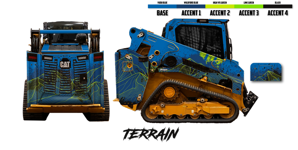CAT 255 Wrap Kit | Custom Skid Steer Graphics – Dirty Graphix