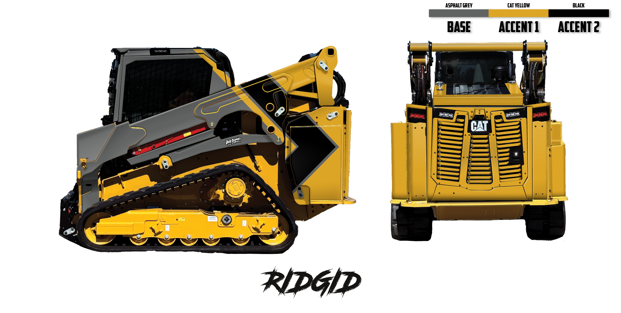 CAT 275 XE Land Management Wrap Kits – Dirty Graphix