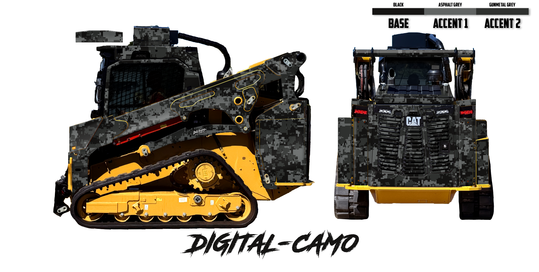 CAT 285 XE Land Management Wrap Kits – Dirty Graphix
