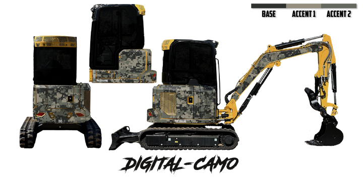 CAT Excavator Custom Wrap Kits – Dirty Graphix