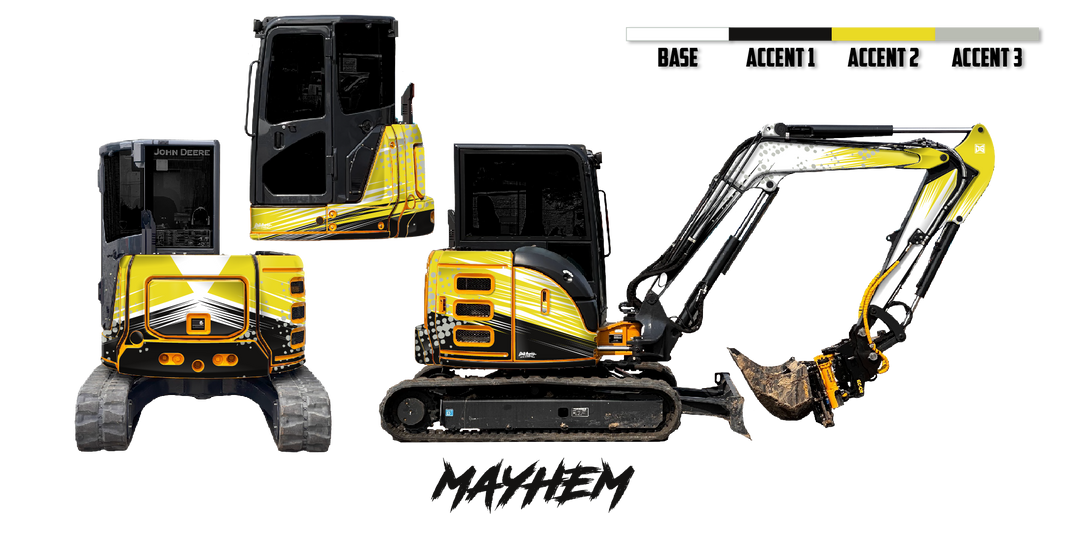Deere Excavator Custom Wrap Kits – Dirty Graphix