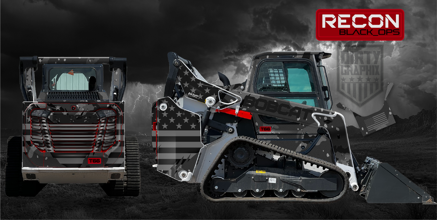 RECON "BLACK_OPS" - Bobcat Special Edition Wrap Kits – Dirty Graphix