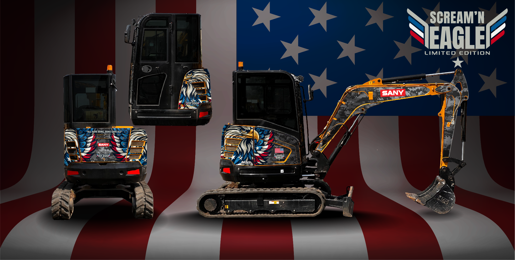 SCREAM'N EAGLE - Sany Limited Edition Wrap Kits – Dirty Graphix
