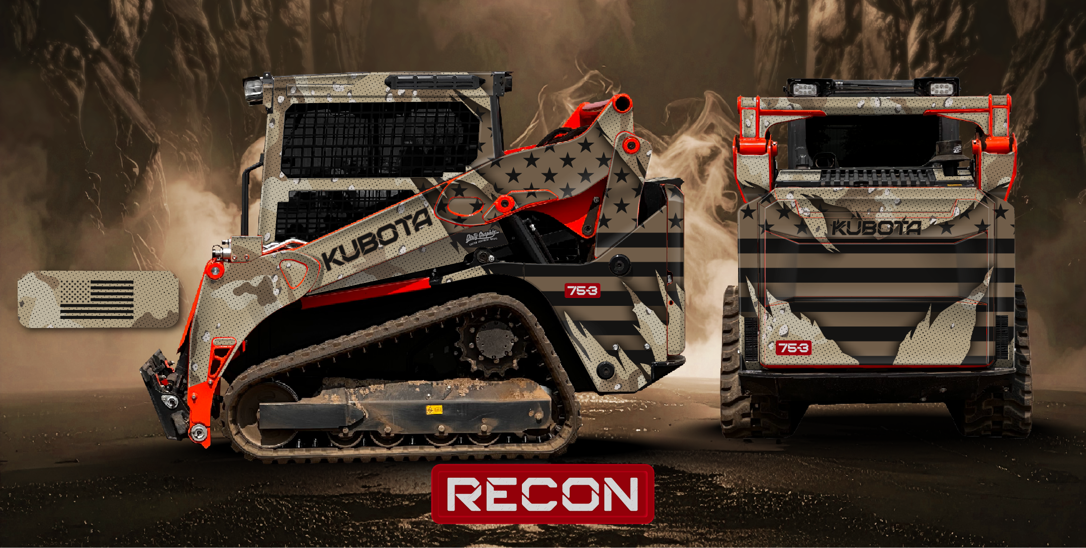 "RECON" - Kubota Special Edition Wrap Kits – Dirty Graphix
