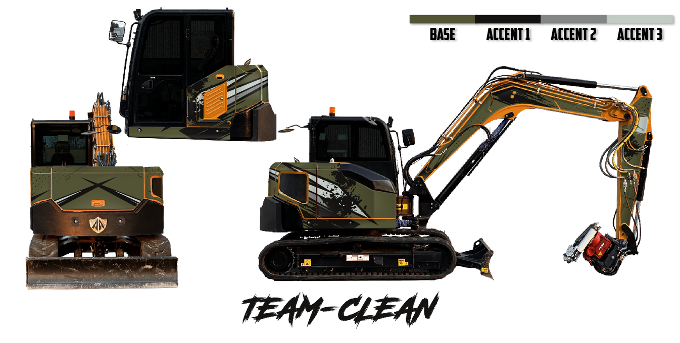 Sany SY80U Wrap Kits – Dirty Graphix